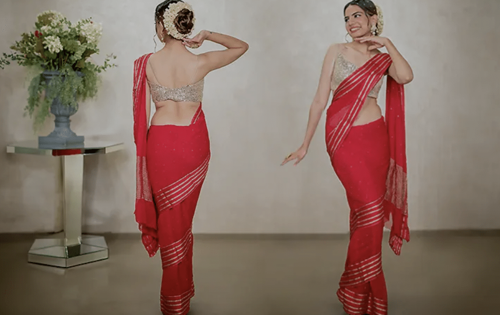 What Is Draped Sari: The Draped Saree Meaning - Blouse-design.com